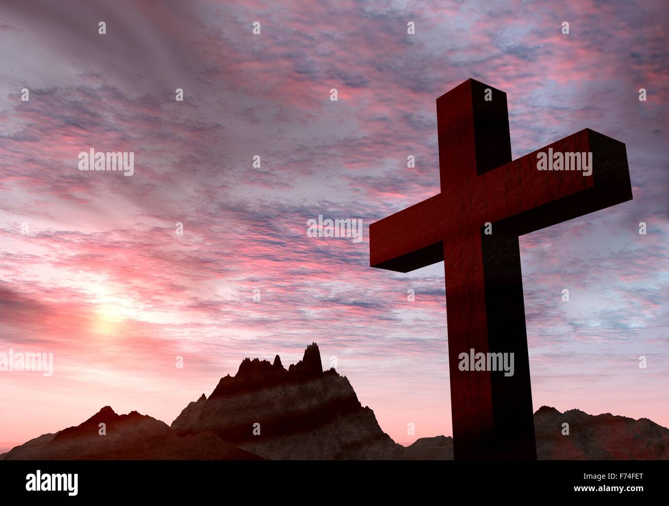 Crucifixion on mount calvary hi-res stock photography and images - Alamy