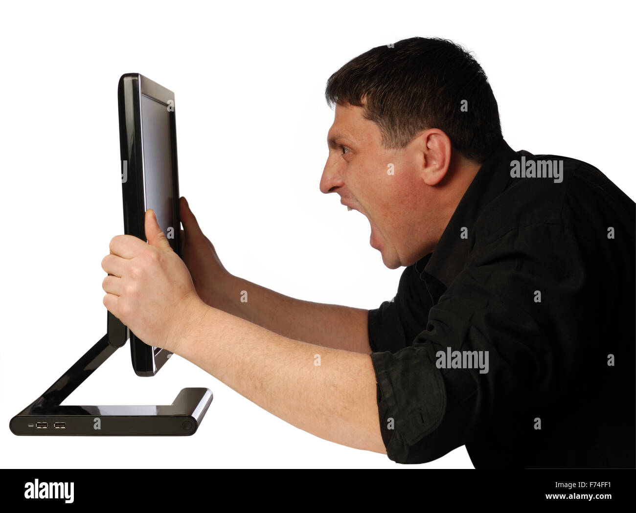 Malicious the man Stock Photo - Alamy