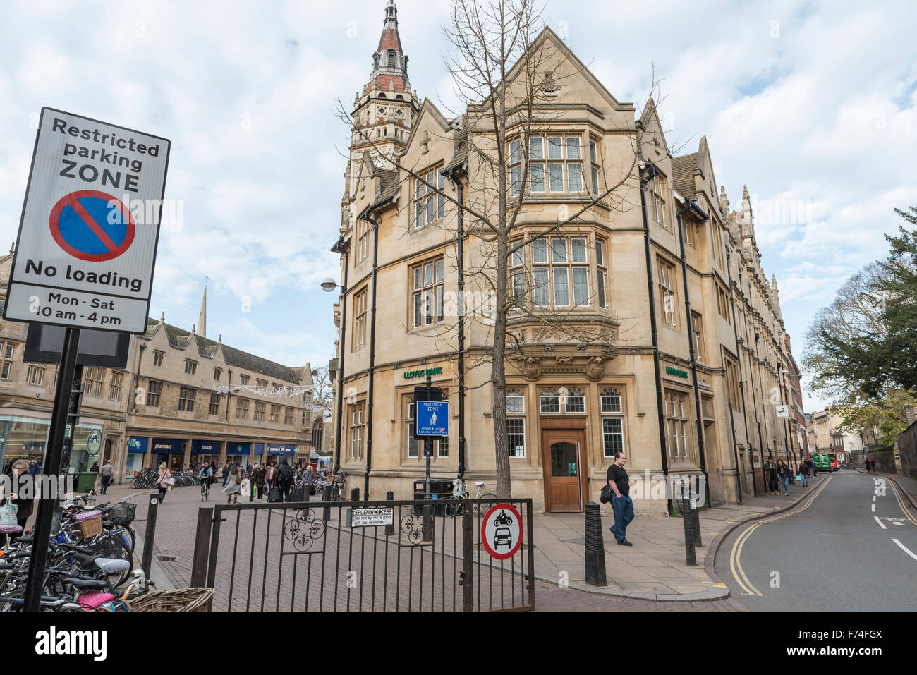 Lloyds Bank at Junction Hobson Street and Sidney Street Cambridge Stock ...