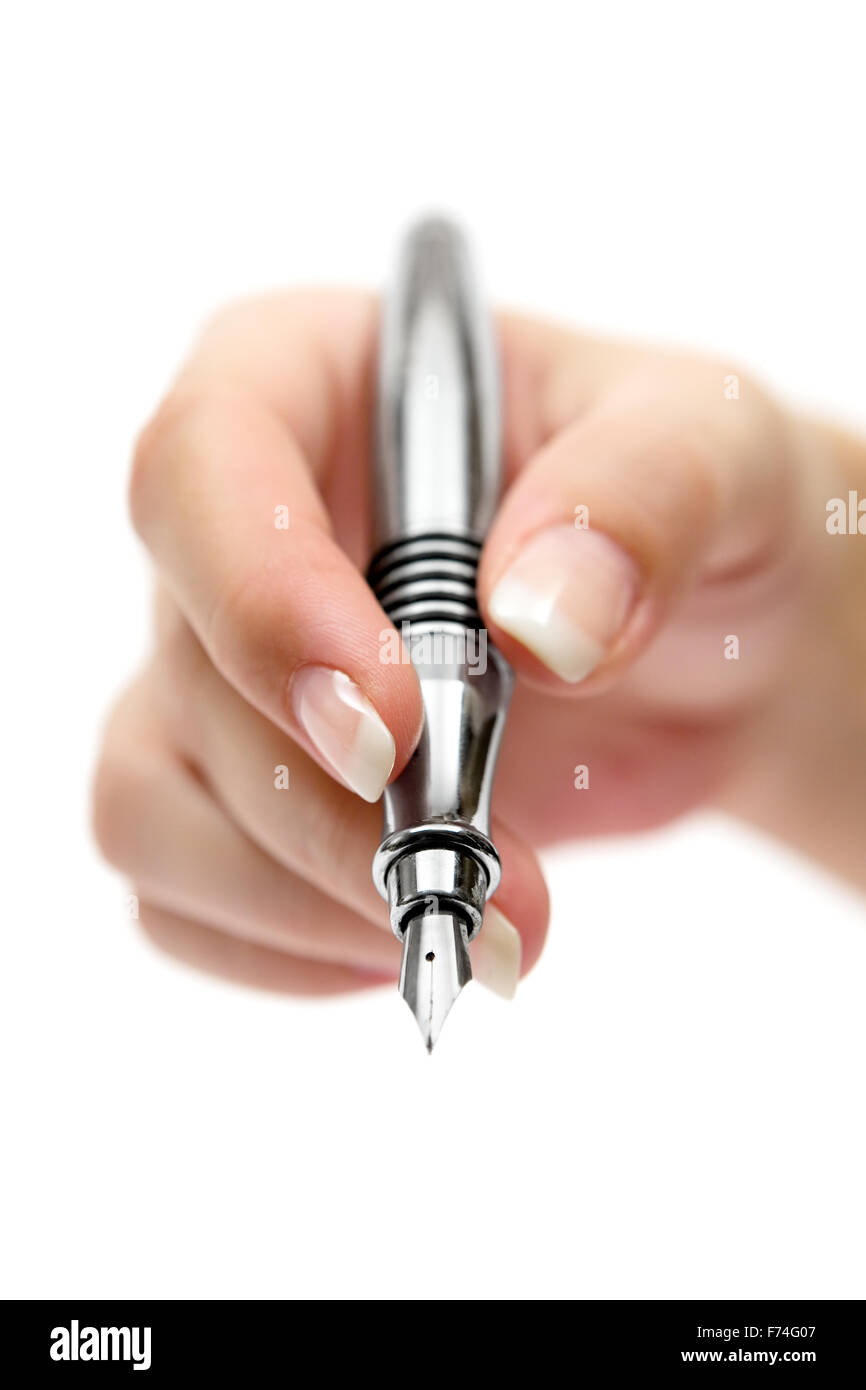 Holding writing utensils hi-res stock photography and images - Alamy