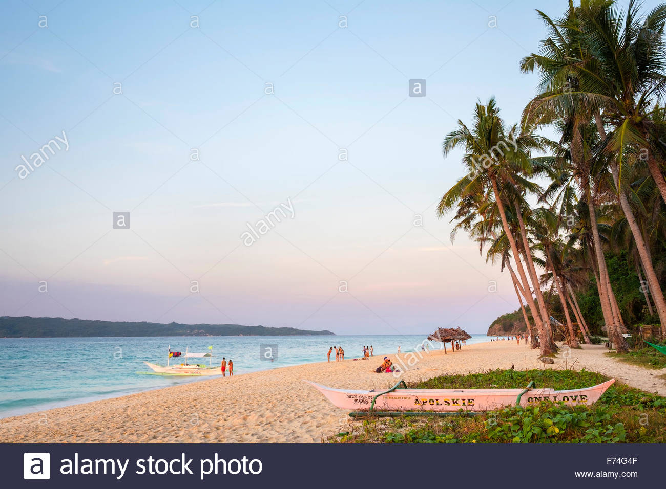 Tropical Beach Boracay Island Philippines High Resolution Stock ...
