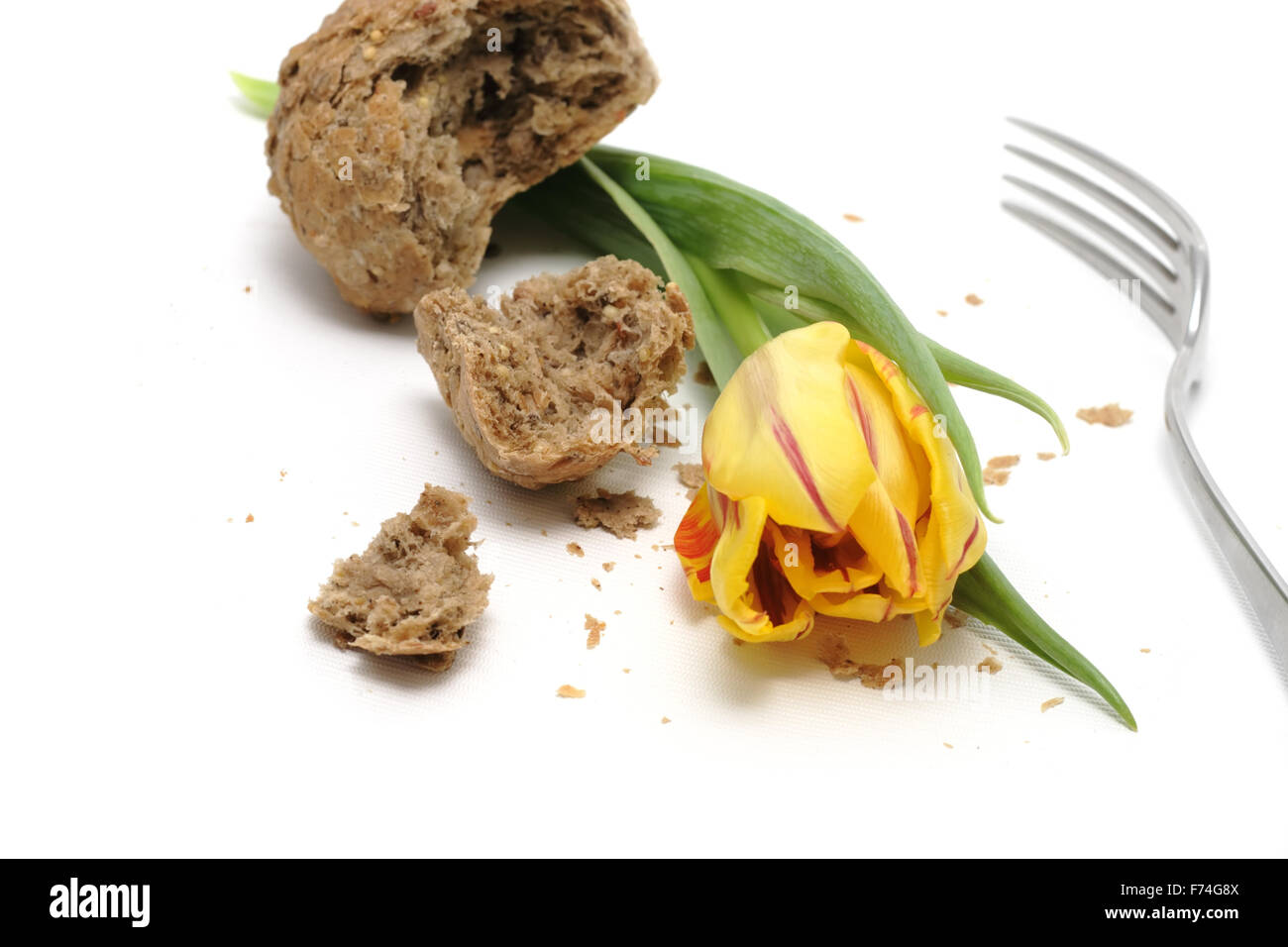 Tulip and bread Stock Photo - Alamy