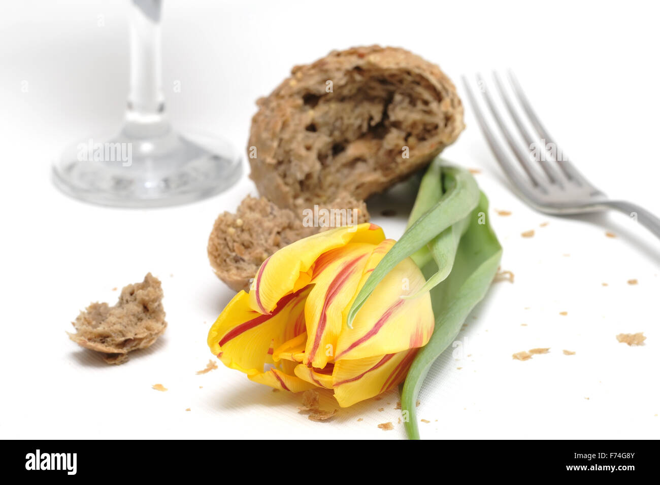 Tulip and bread Stock Photo - Alamy