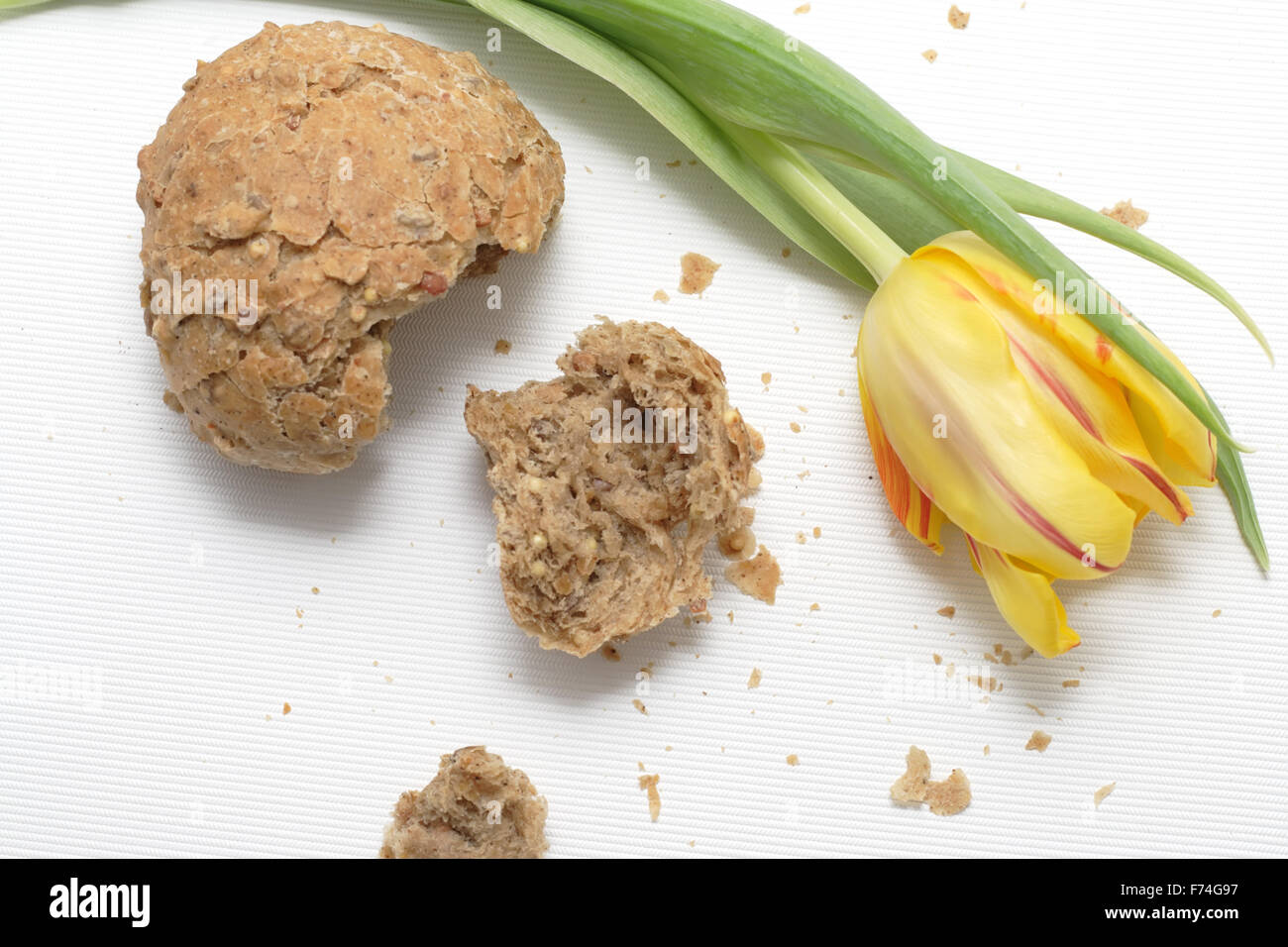 Tulip and bread Stock Photo - Alamy