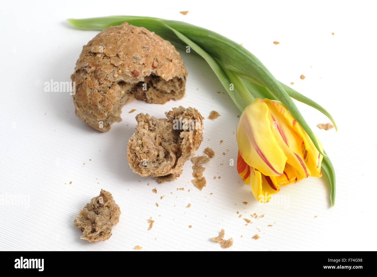 Tulip and bread Stock Photo - Alamy