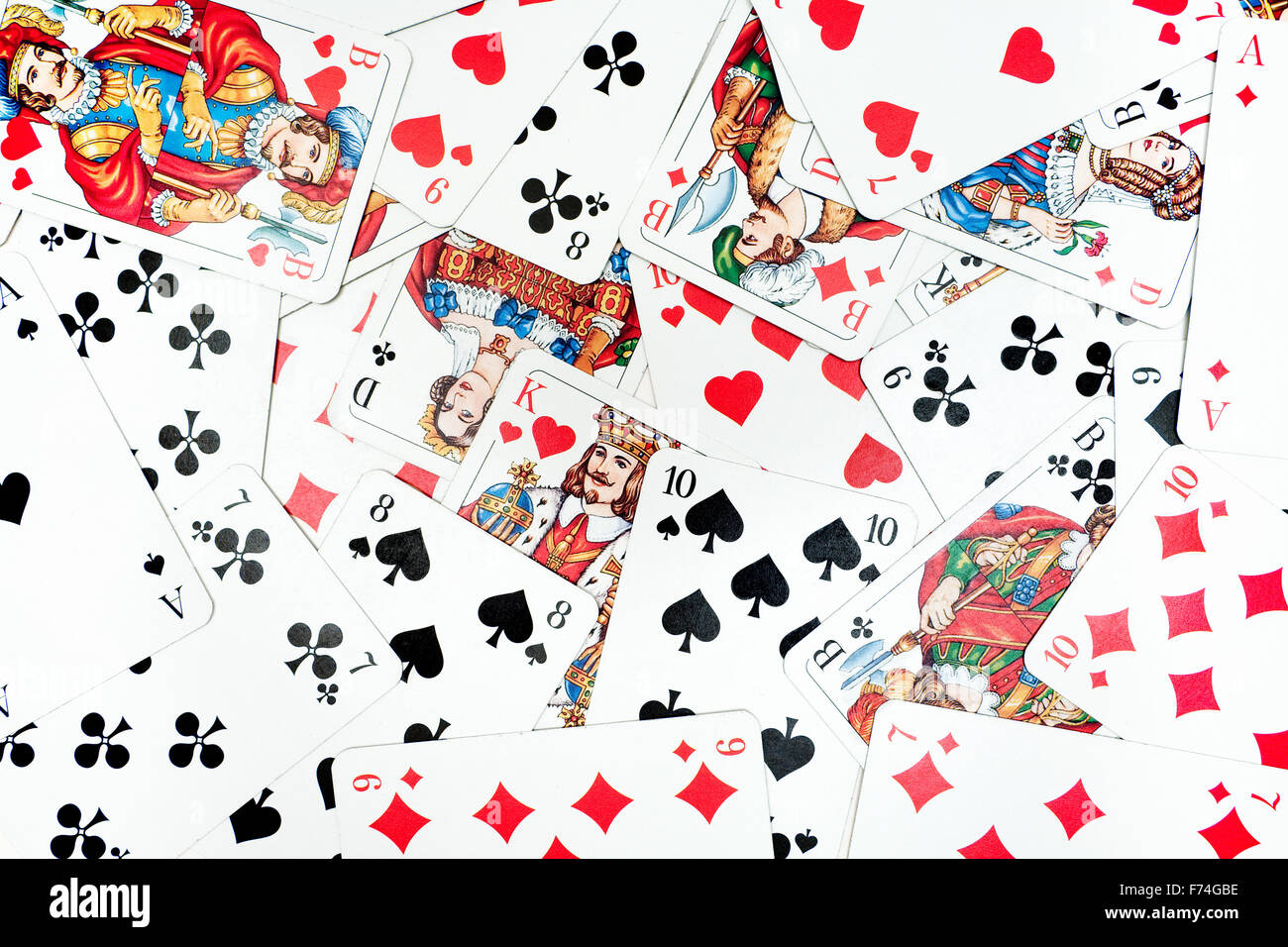 Playing Cards Background Stock Photo - Alamy