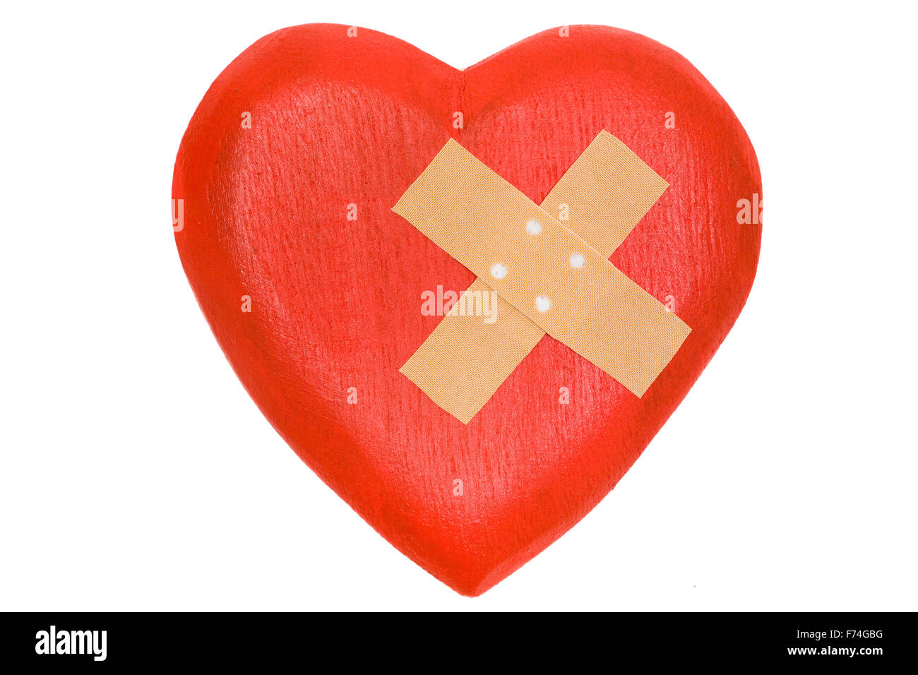 Broken heart with bandage hi-res stock photography and images - Alamy