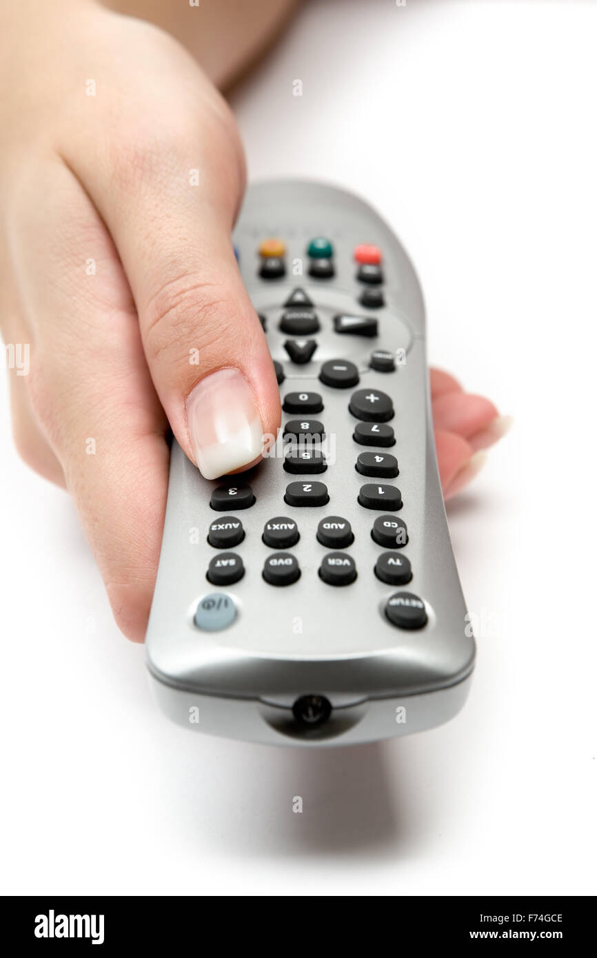 TV Remote Control Stock Photo - Alamy
