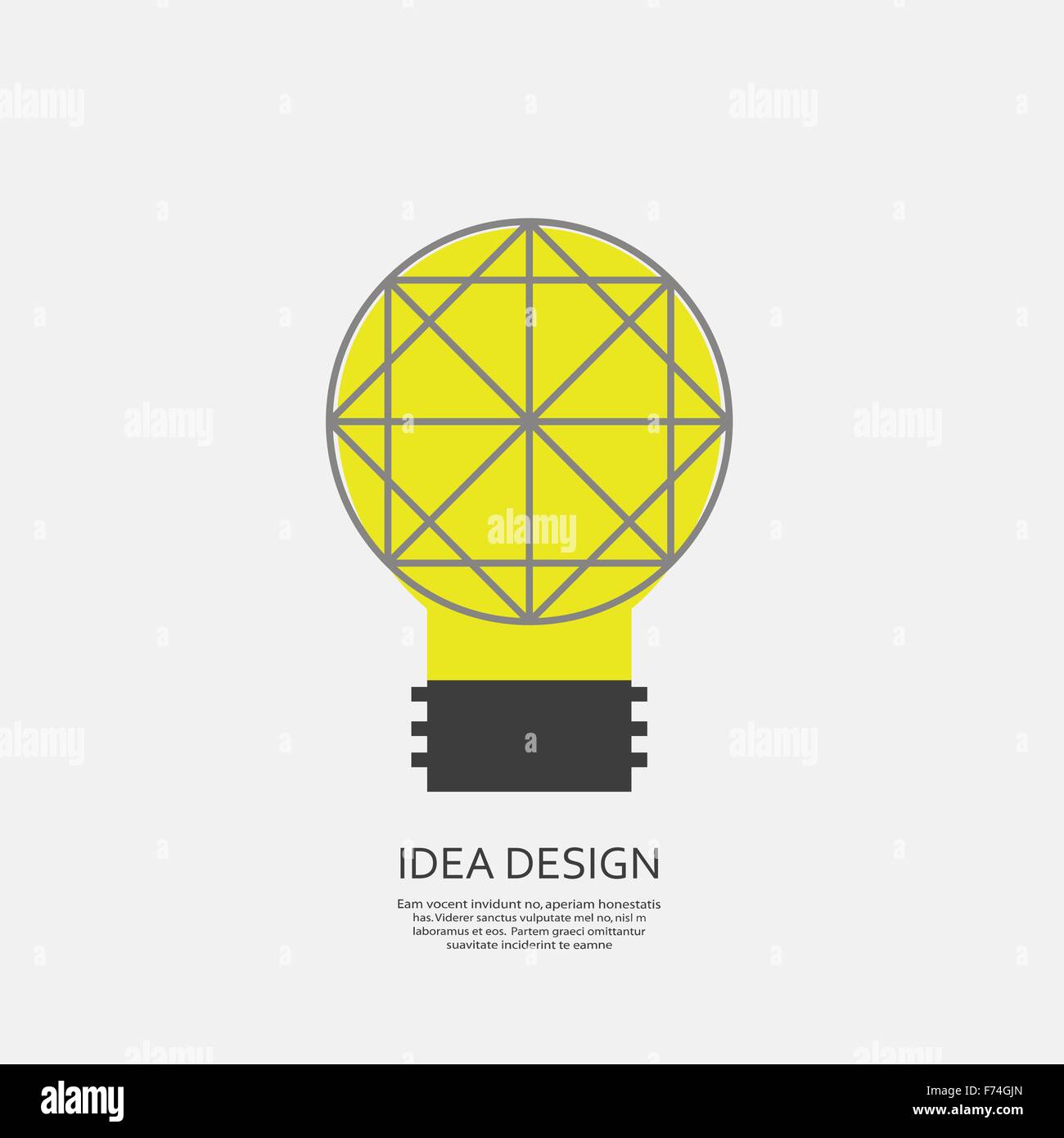 Vector abstract bulb Stock Vector Image & Art - Alamy