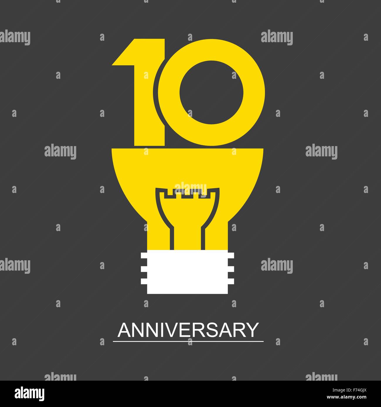 anniversary icon with abstract elements Stock Vector Image & Art - Alamy