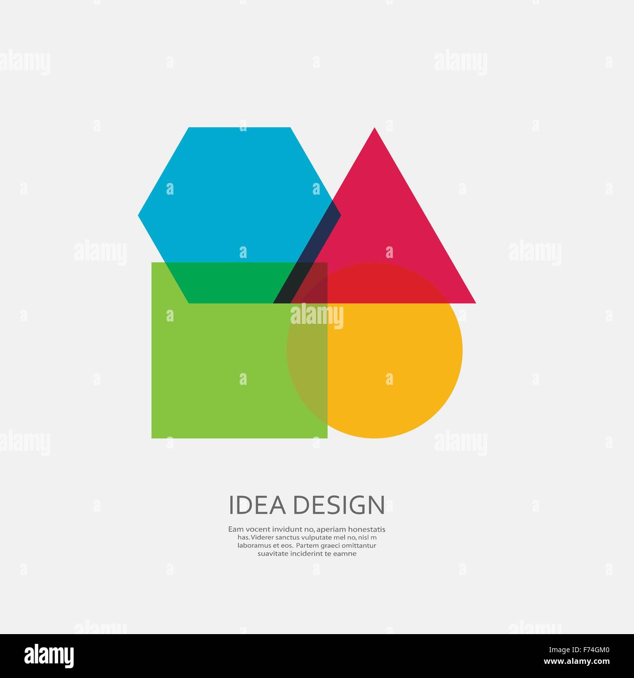 Vector square, triangle, circle, hexagon Stock Vector Image & Art - Alamy
