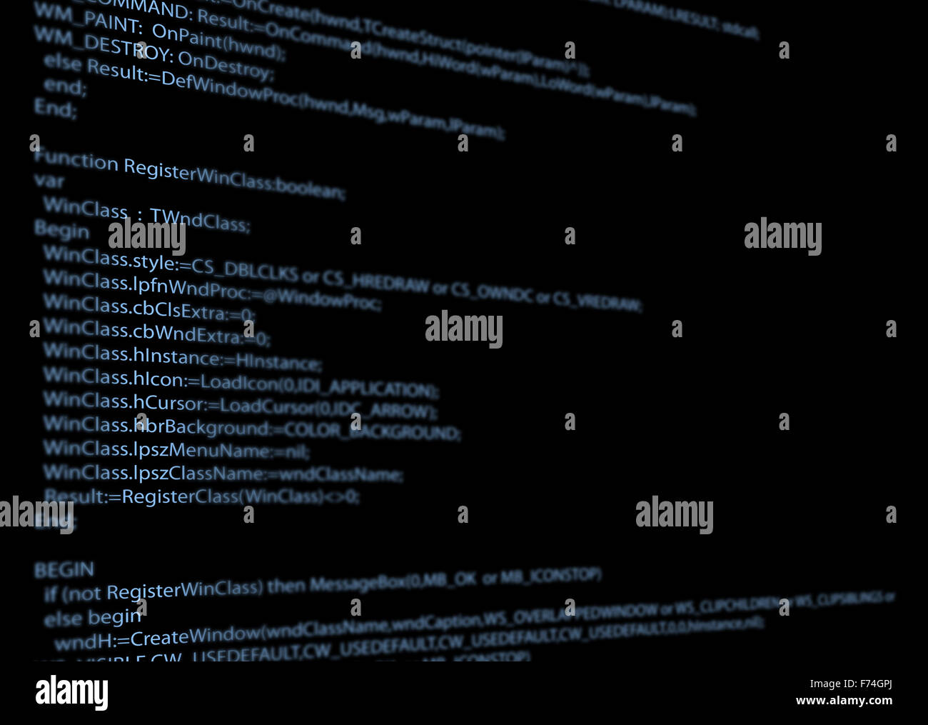 Fragment of code Stock Photo - Alamy