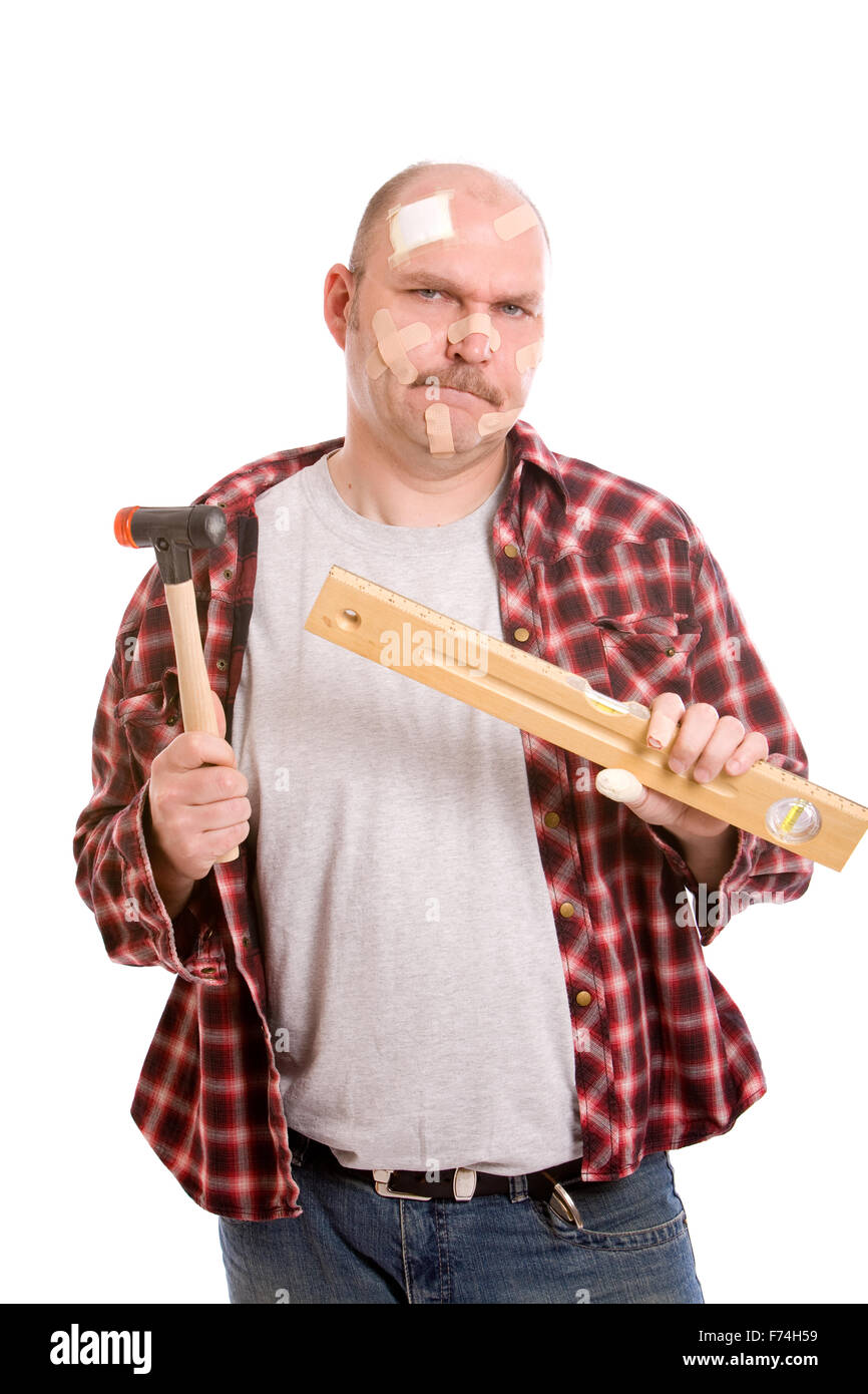 Clumsy handyman hi-res stock photography and images - Alamy