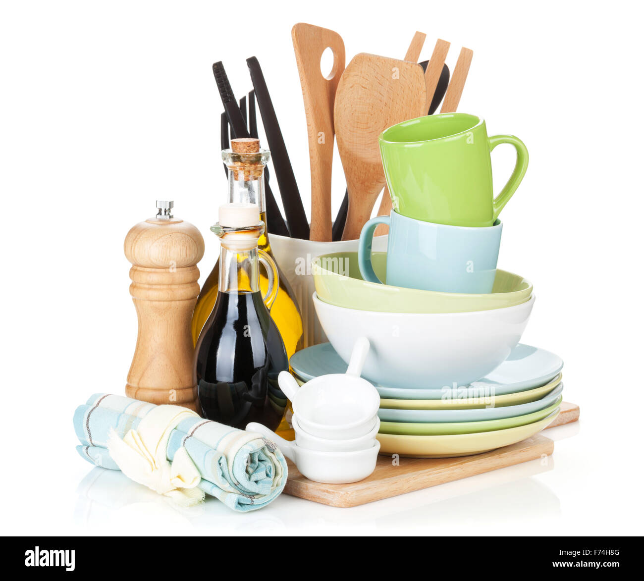 Cooking equipment. Isolated on white background Stock Photo - Alamy