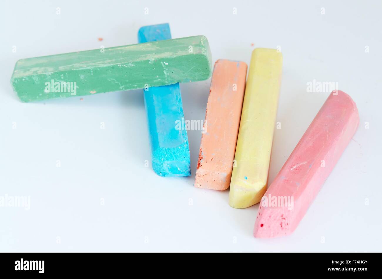 Chalk drawing rainbow color chalks hi-res stock photography and images ...