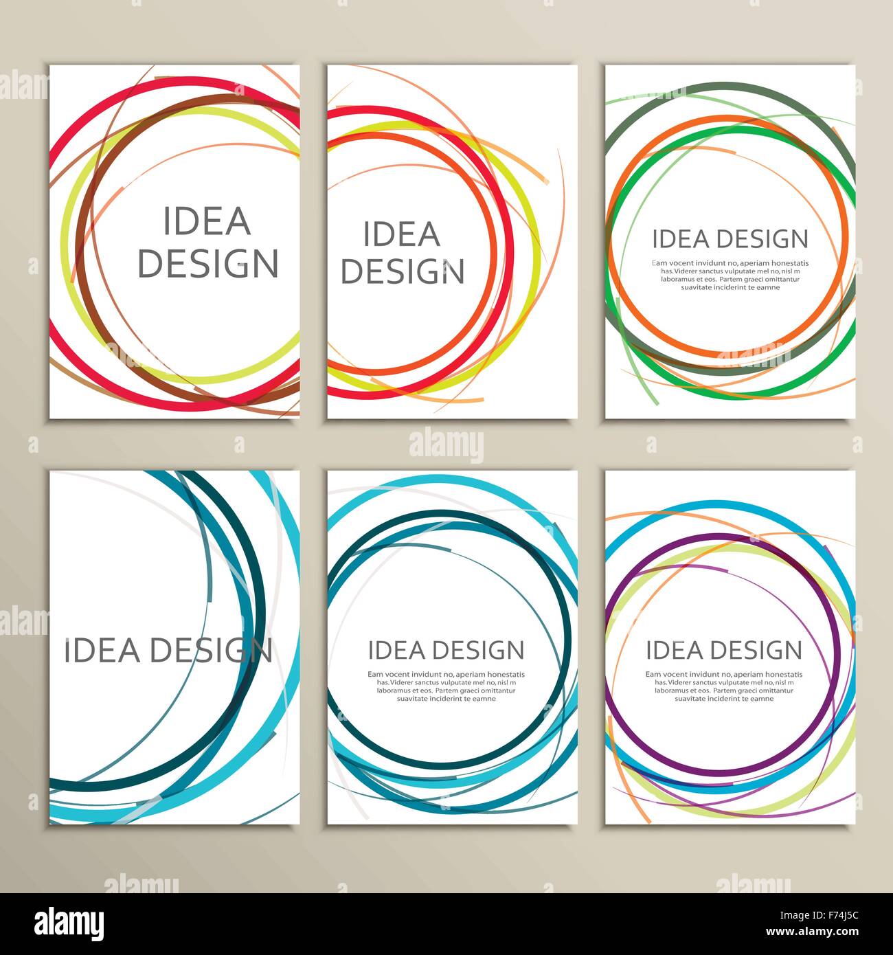 Vector set abstract circle Stock Vector Image & Art - Alamy