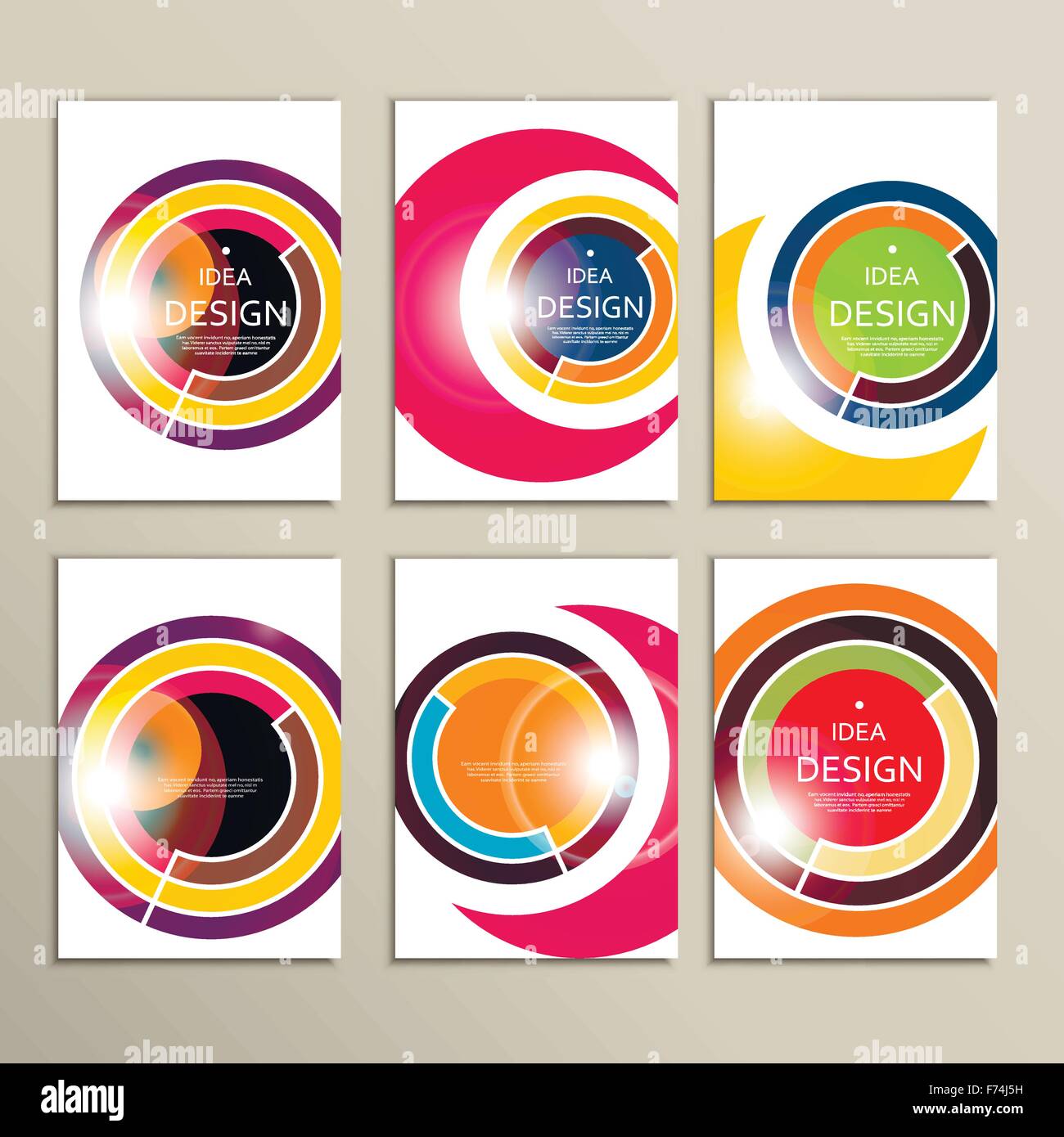 Vector set abstract circle Stock Vector Image & Art - Alamy