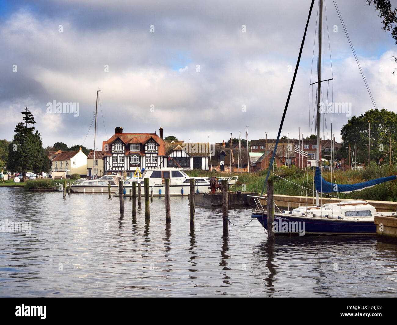 Boats on the River Bure at Horning Norfolk England Stock Photo - Alamy