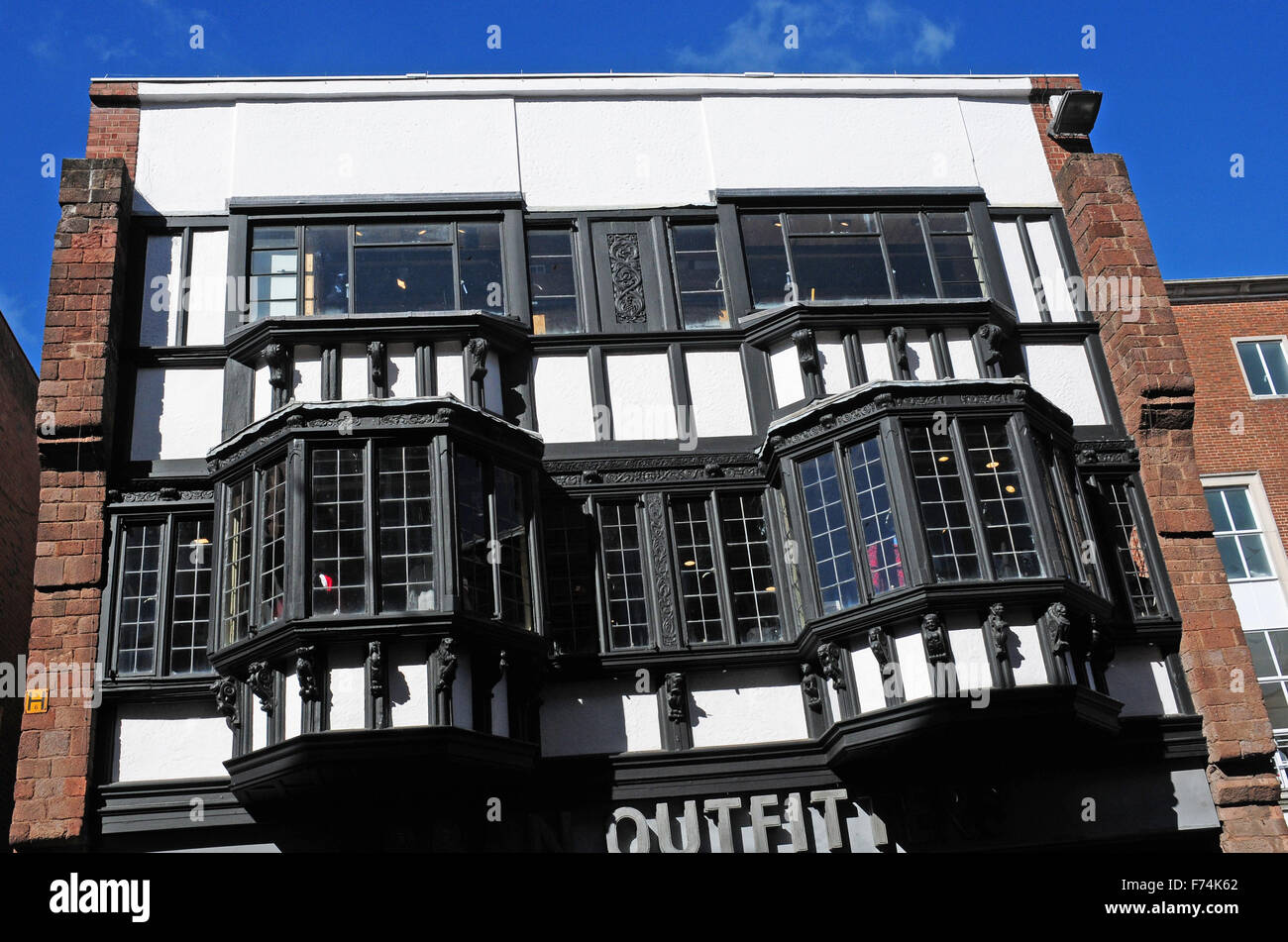 Decorated old building, Exeter Stock Photo - Alamy