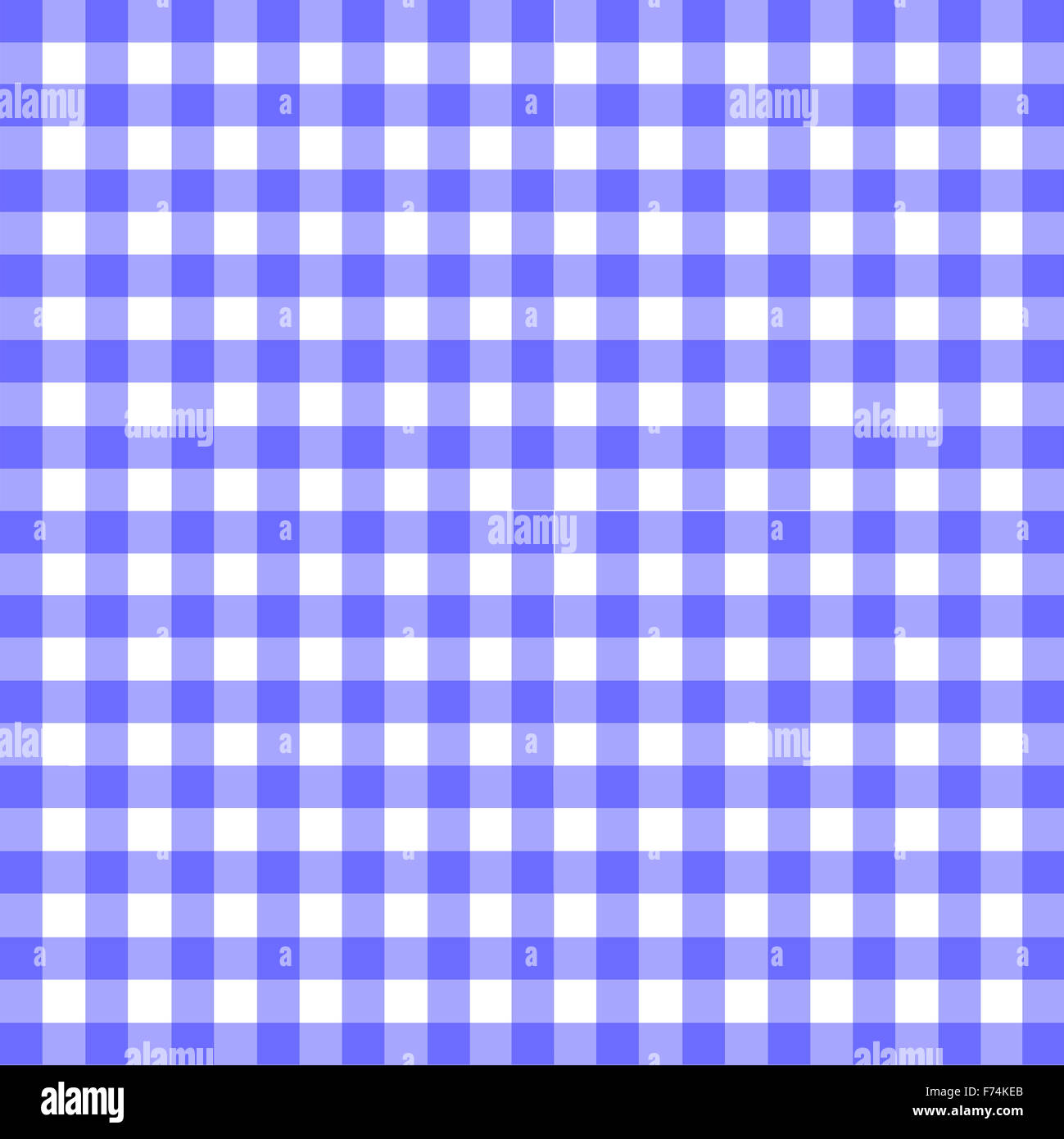 The pattern of a blue gingham table cloth Stock Photo - Alamy