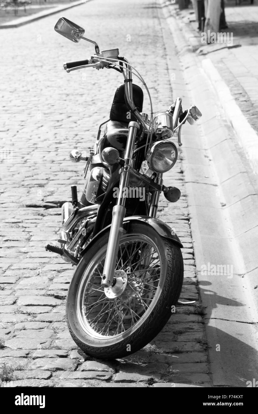 Wheel motorcycle Black and White Stock Photos & Images - Alamy