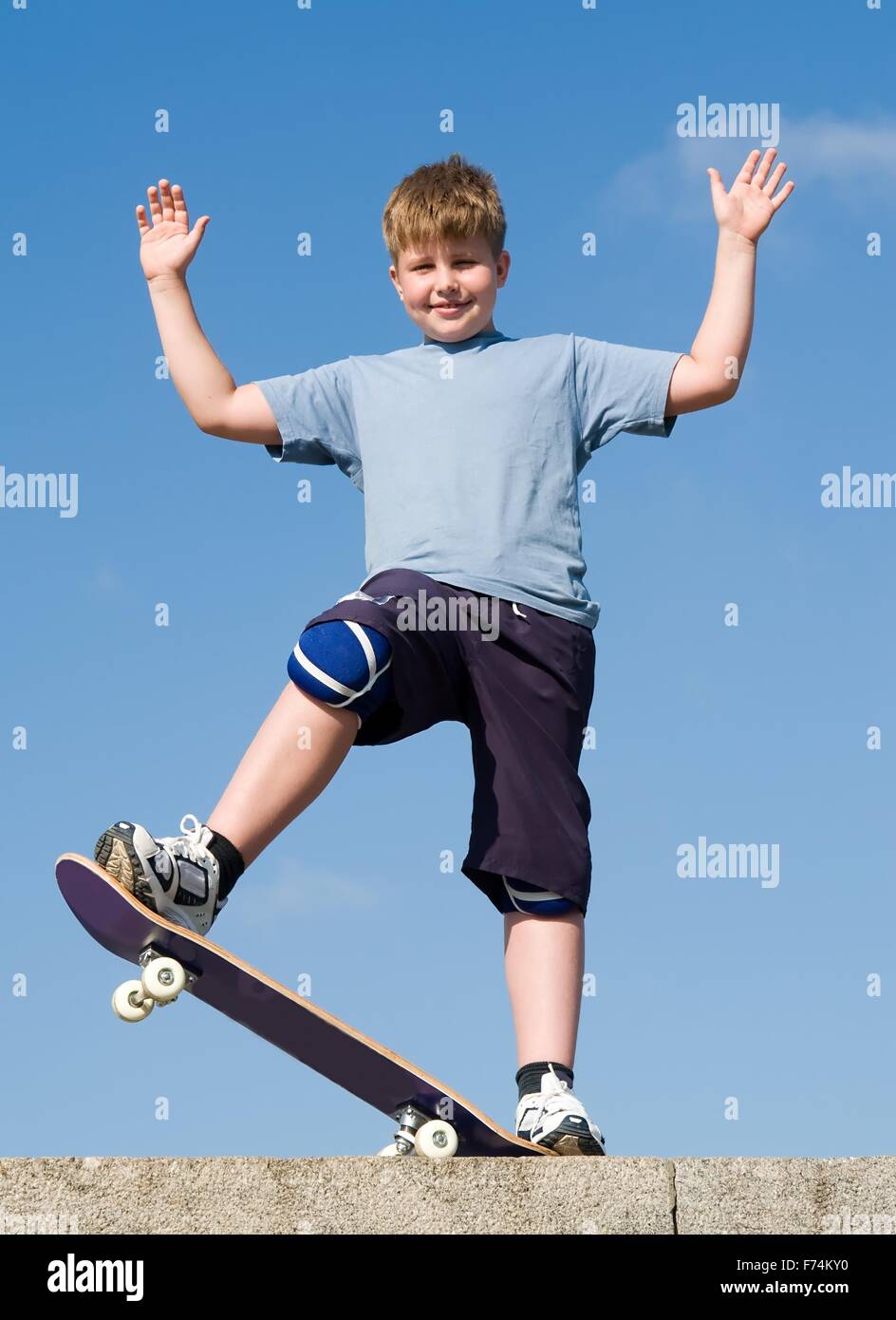 boy with skateboard Stock Photo - Alamy