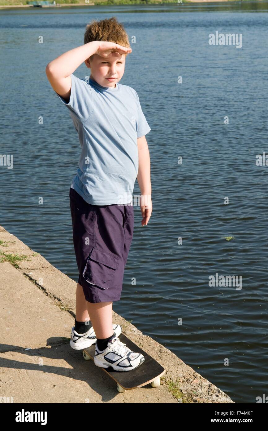 boy on a skateboard Stock Photo - Alamy