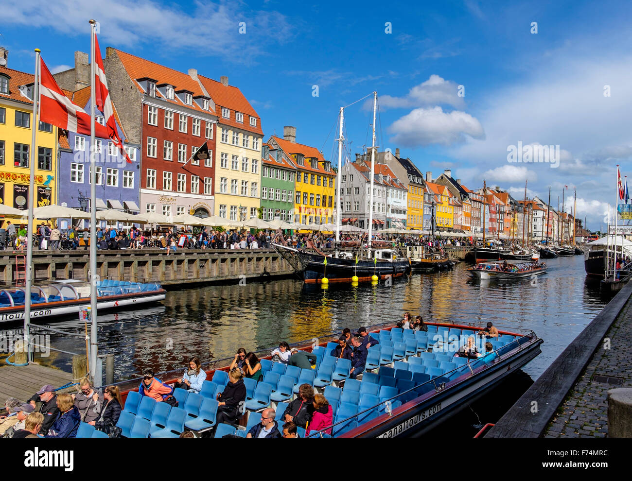 Nyhavn is a waterfront,canal and entertainment district in Copenhagen ...