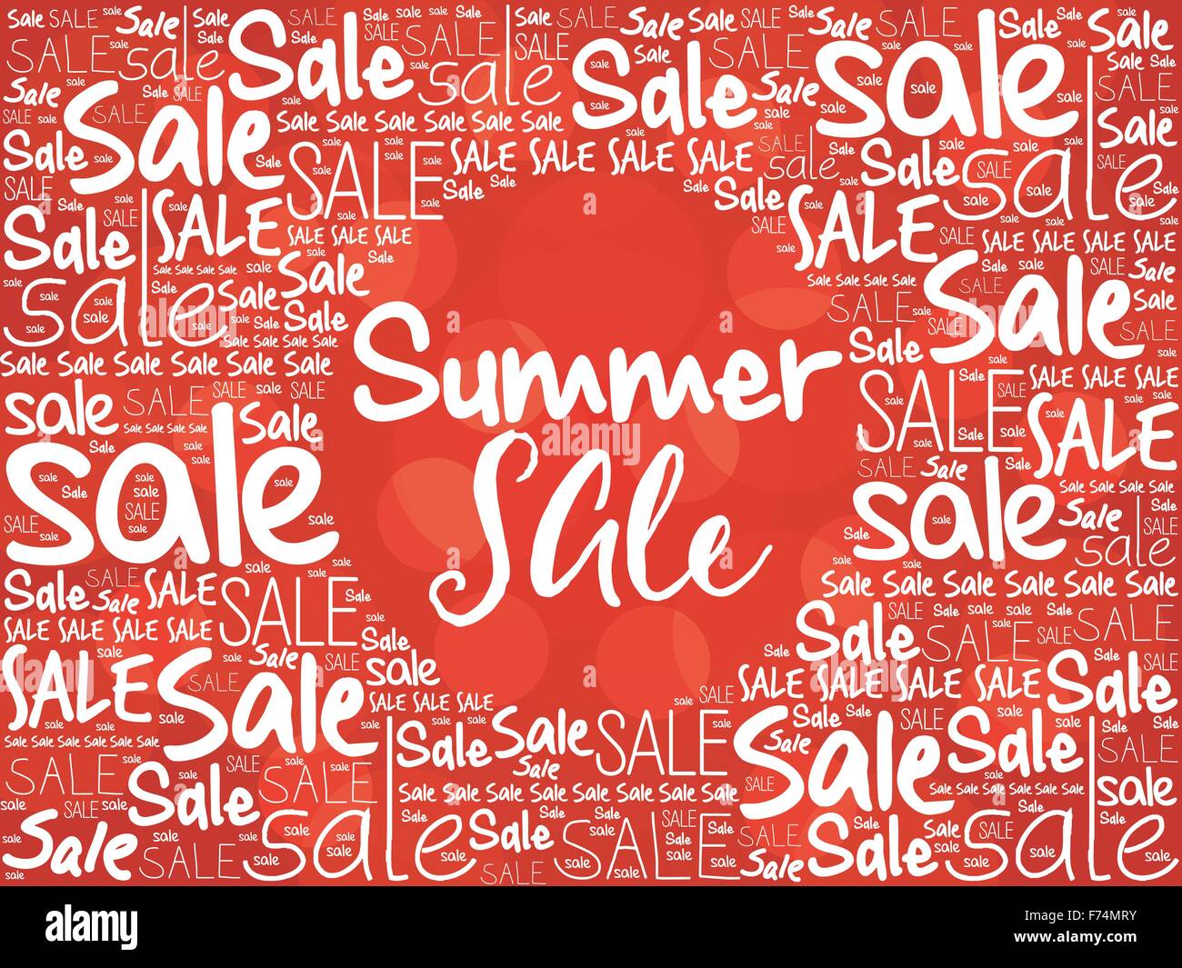 SUMMER SALE word cloud background, business concept Stock Vector Image ...