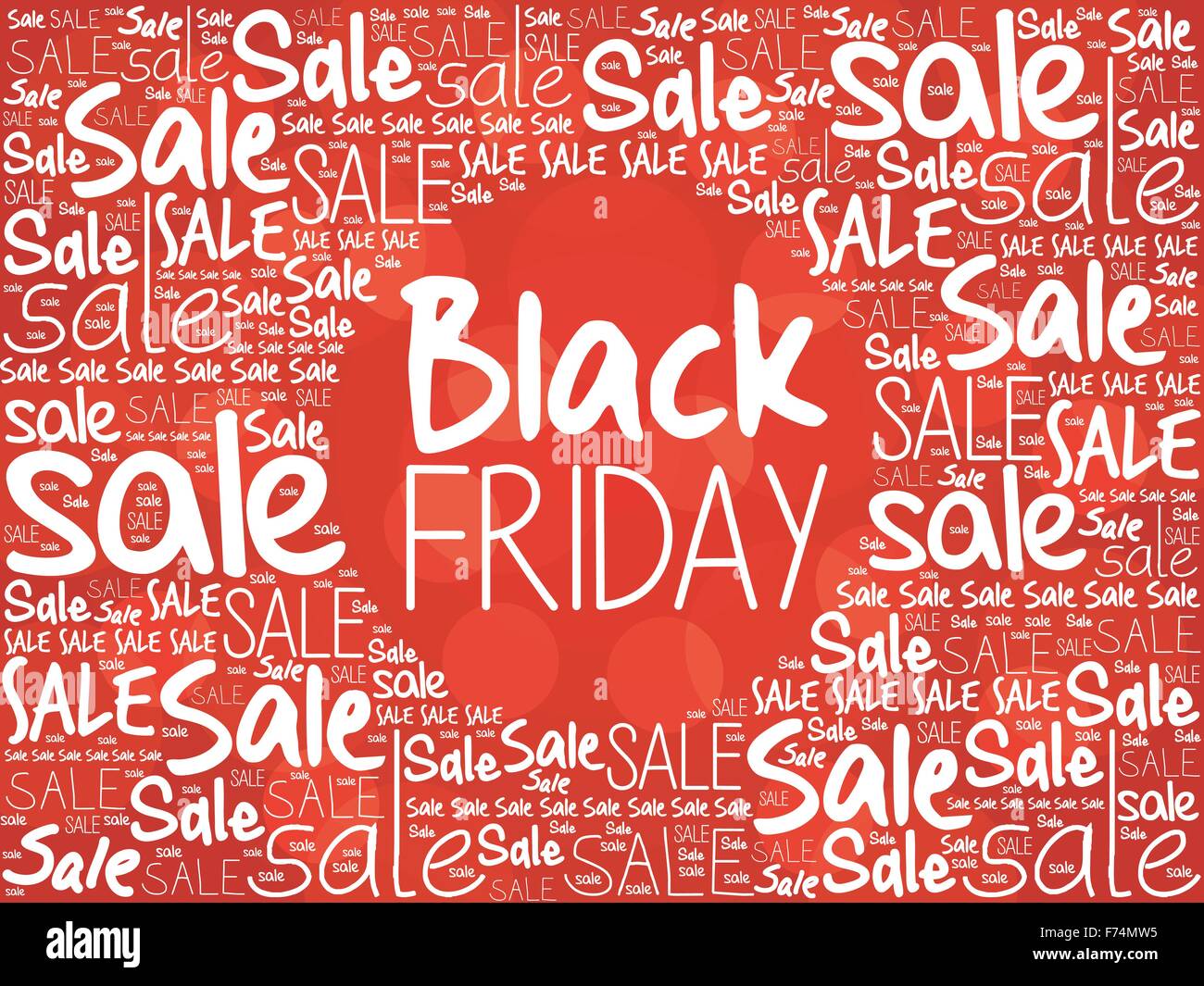 Black Friday word cloud background, business concept Stock Vector Image ...