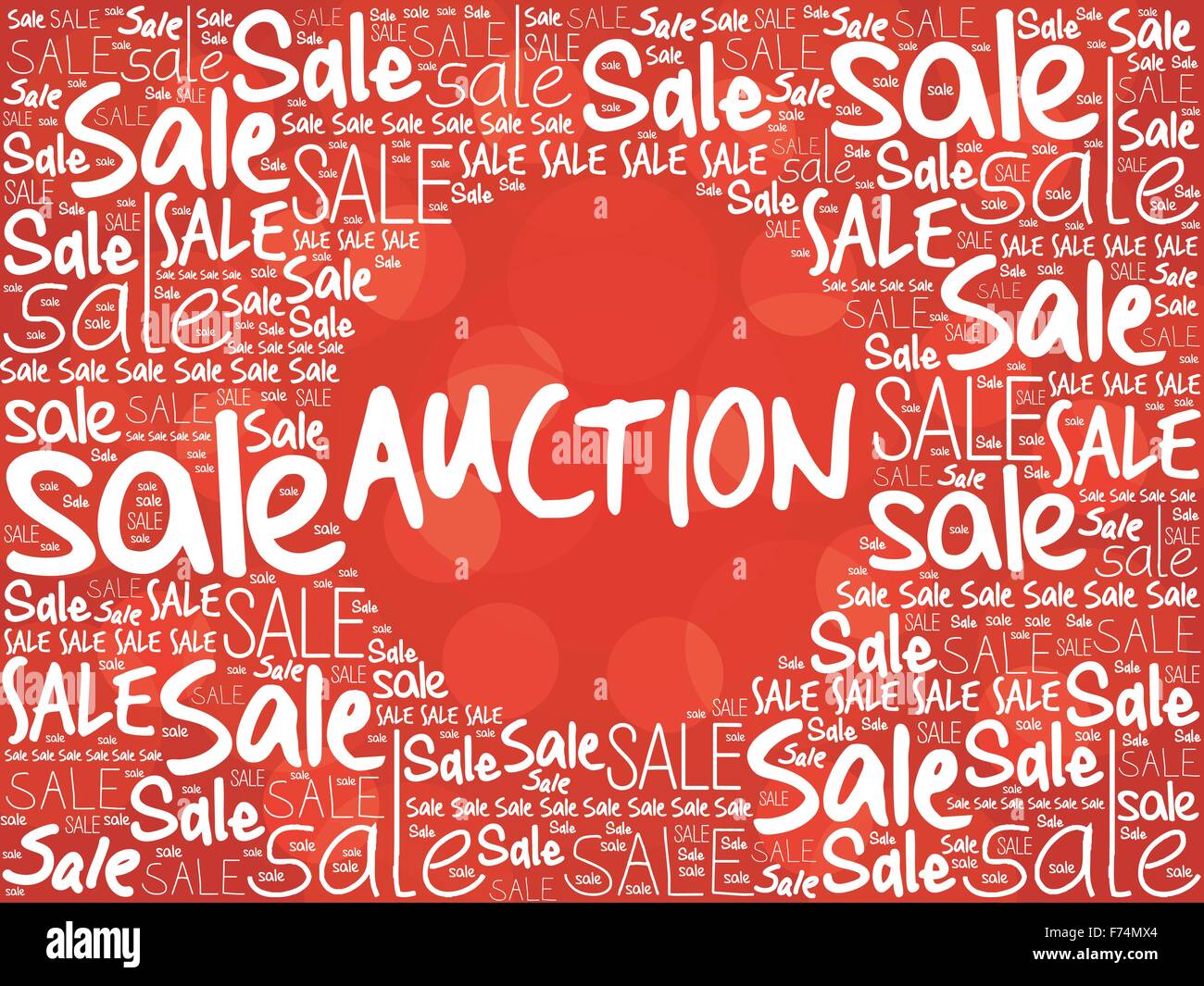 AUCTION word cloud background, business concept Stock Vector Image ...
