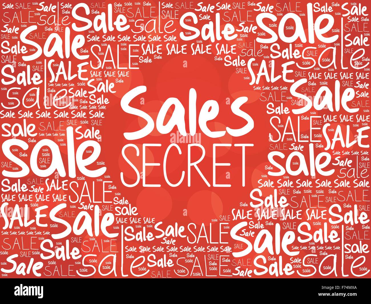 Sales Secret word cloud background, business concept Stock Vector Image ...