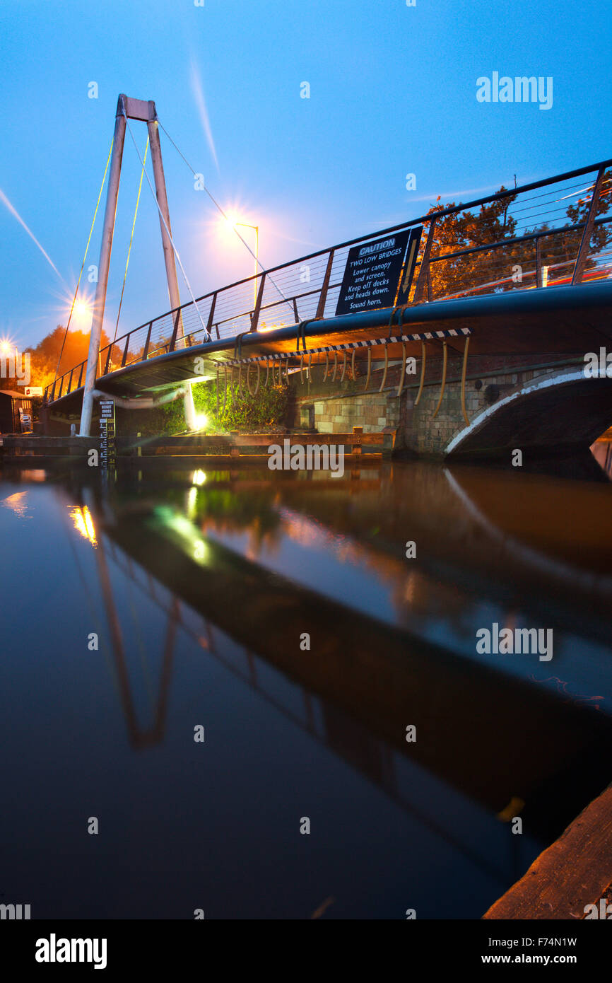 Wroxham Bridge at Dawn Hoveton and Wroxham Norfolk England Stock Photo ...