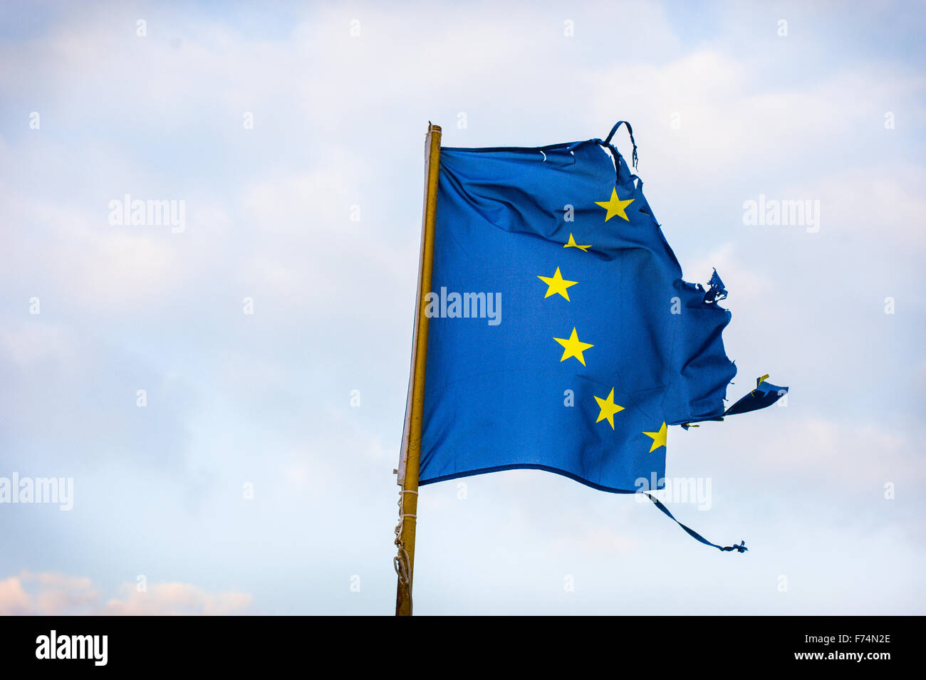 Torn European Union Flag Stock Photo - Alamy Torn European Union Flag Stock Photo - Alamy