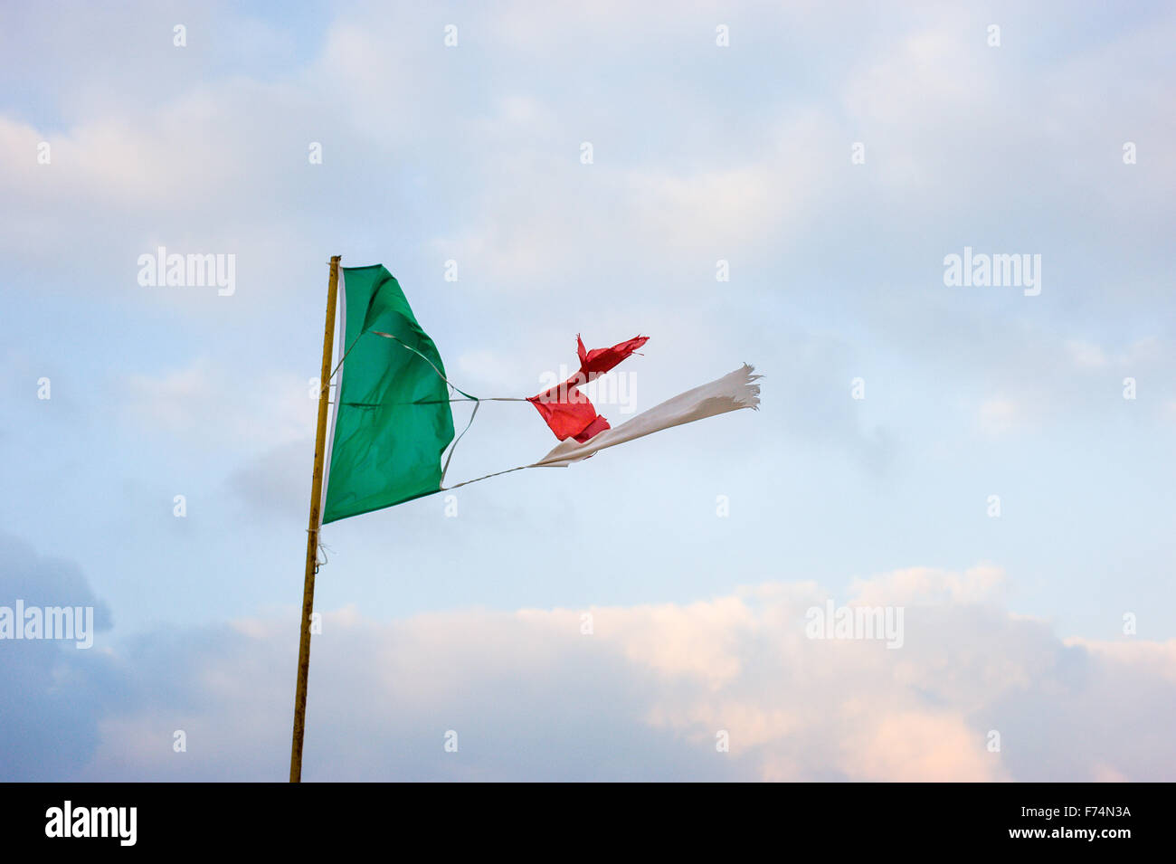 Torn and tattered Italian flag Stock Photo - Alamy