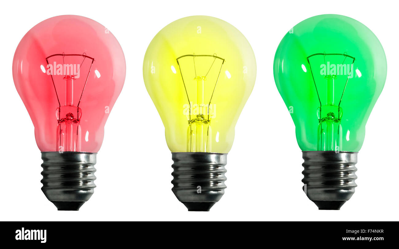 Color electric lamp Stock Photo - Alamy