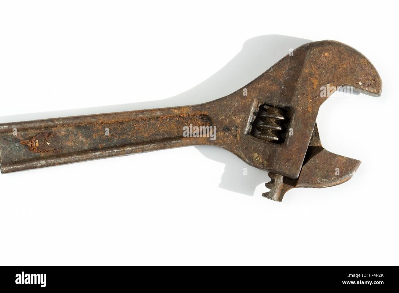 Old adjustable spanner Stock Photo - Alamy