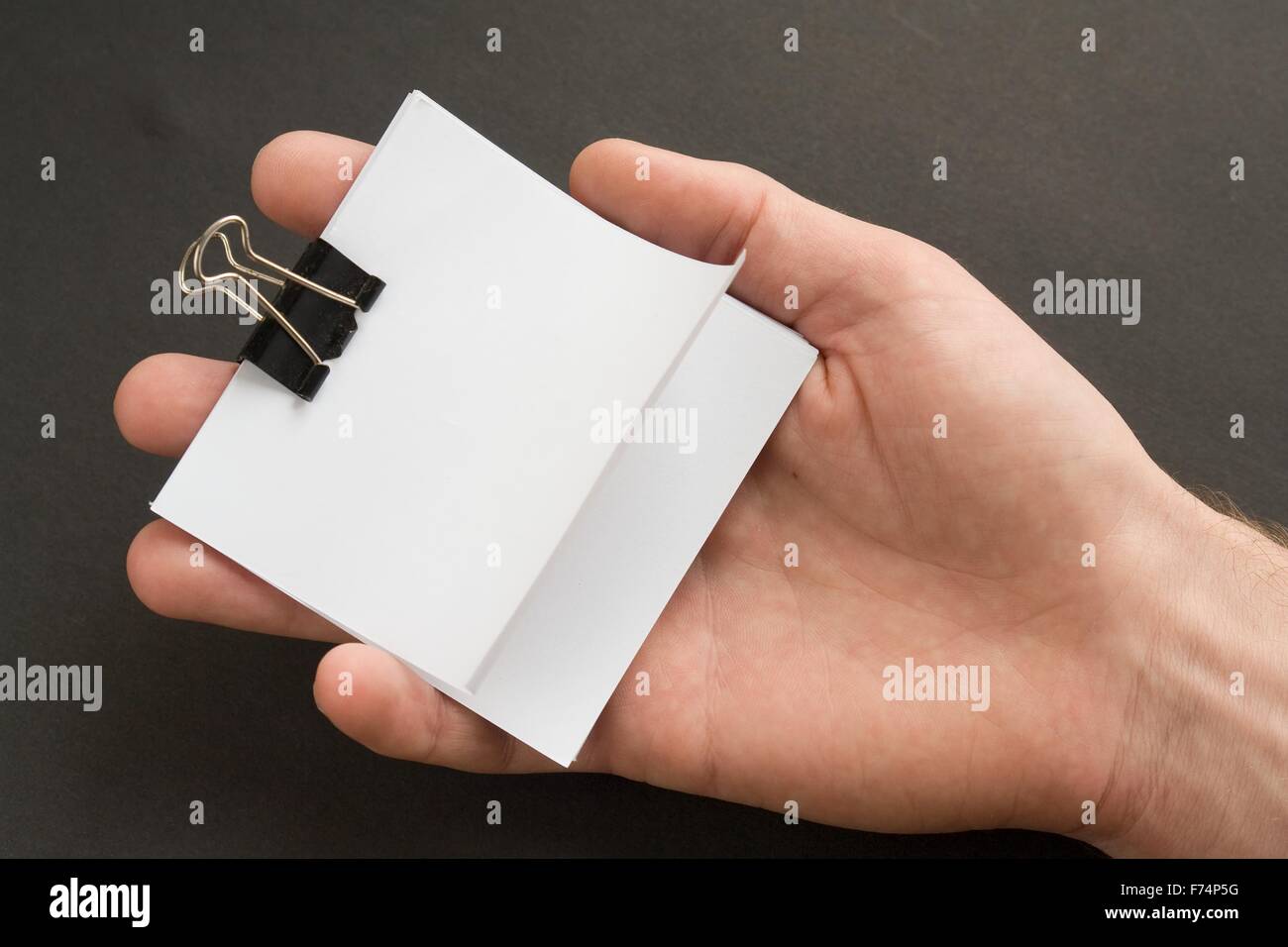 Notebook Paper with Clip Stock Photo - Alamy