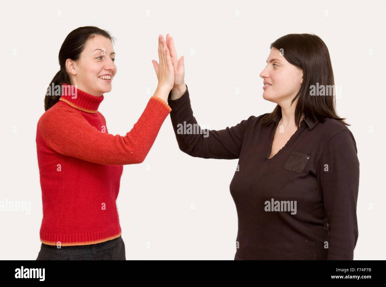 Females greeting hi-res stock photography and images - Alamy