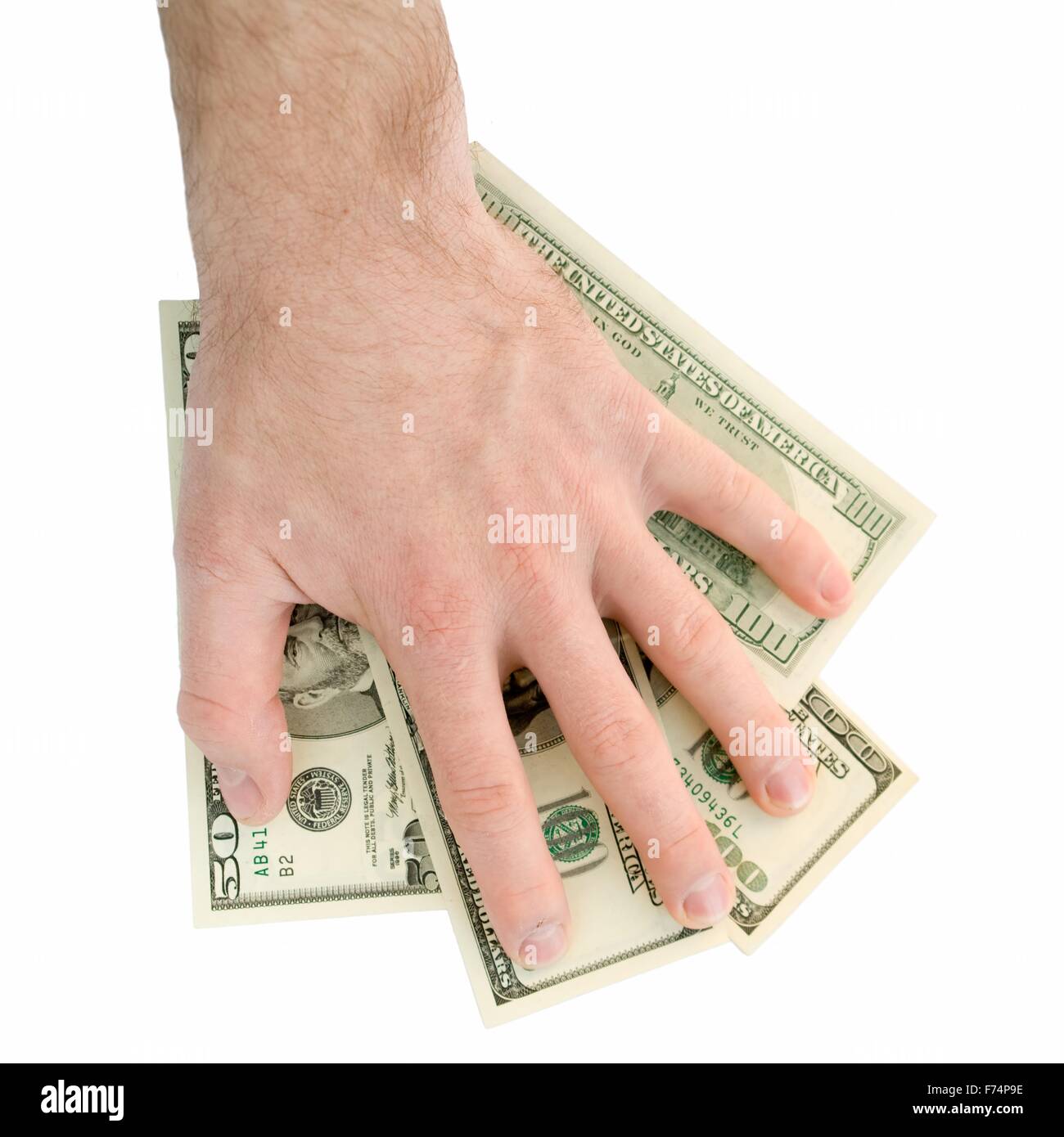 hand takes dollars Stock Photo - Alamy