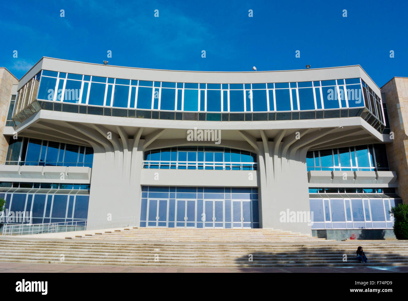 Pallati i Kongreseve, Palace of Congresses, Tirana, Albania Stock Photo ...