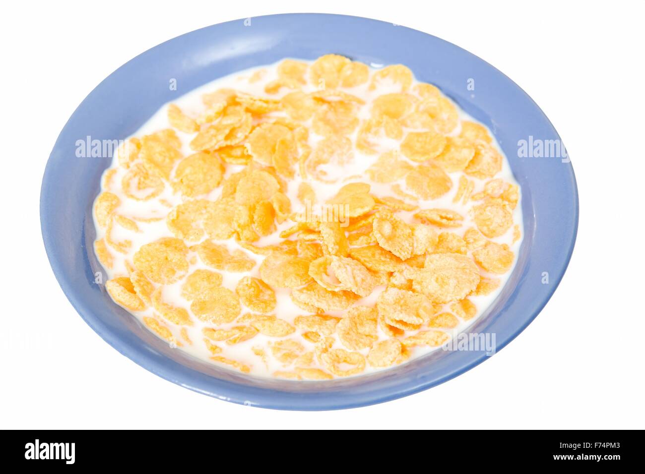 Milk and corn flakes Stock Photo - Alamy