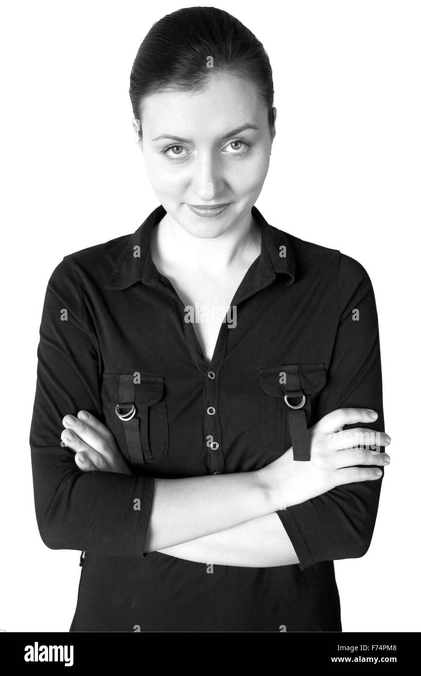 Woman female beautiful Black and White Stock Photos & Images - Alamy