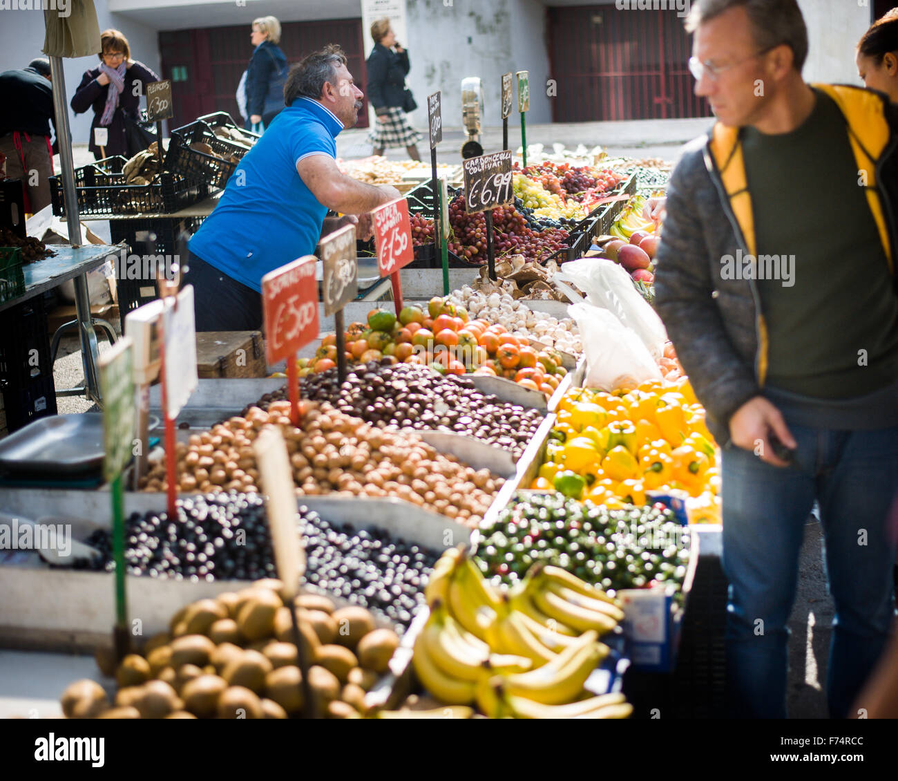 Ostuni food market, Ostuni, Puglia, Italy Stock Photo - Alamy