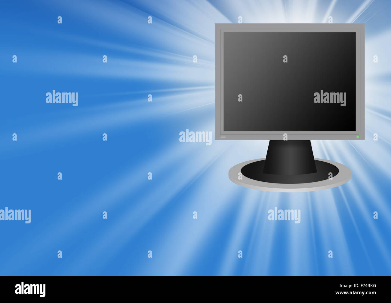 LCD monitor 4X3 super - light Stock Photo - Alamy