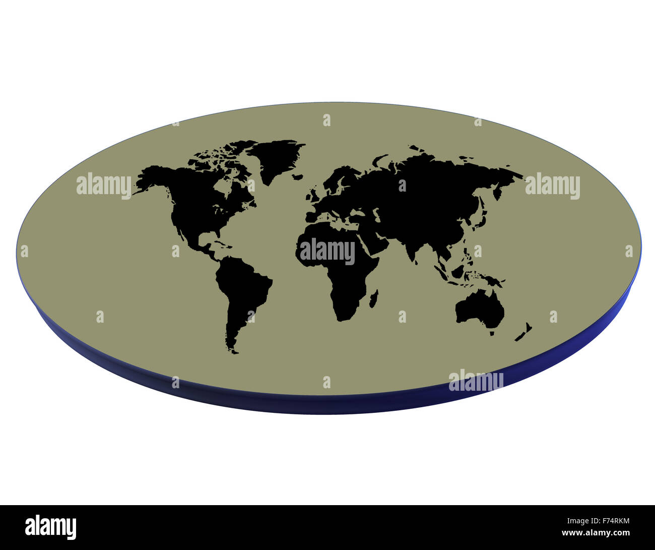 3D Map continent Stock Photo - Alamy