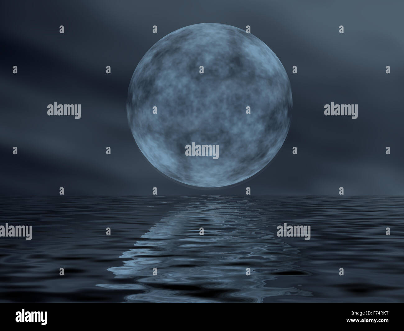 moon & water Stock Photo - Alamy