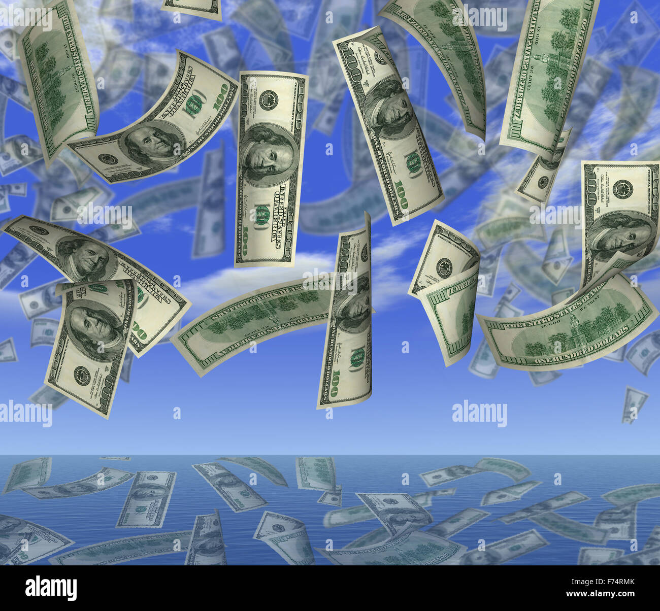 Dollar rain hi-res stock photography and images - Alamy