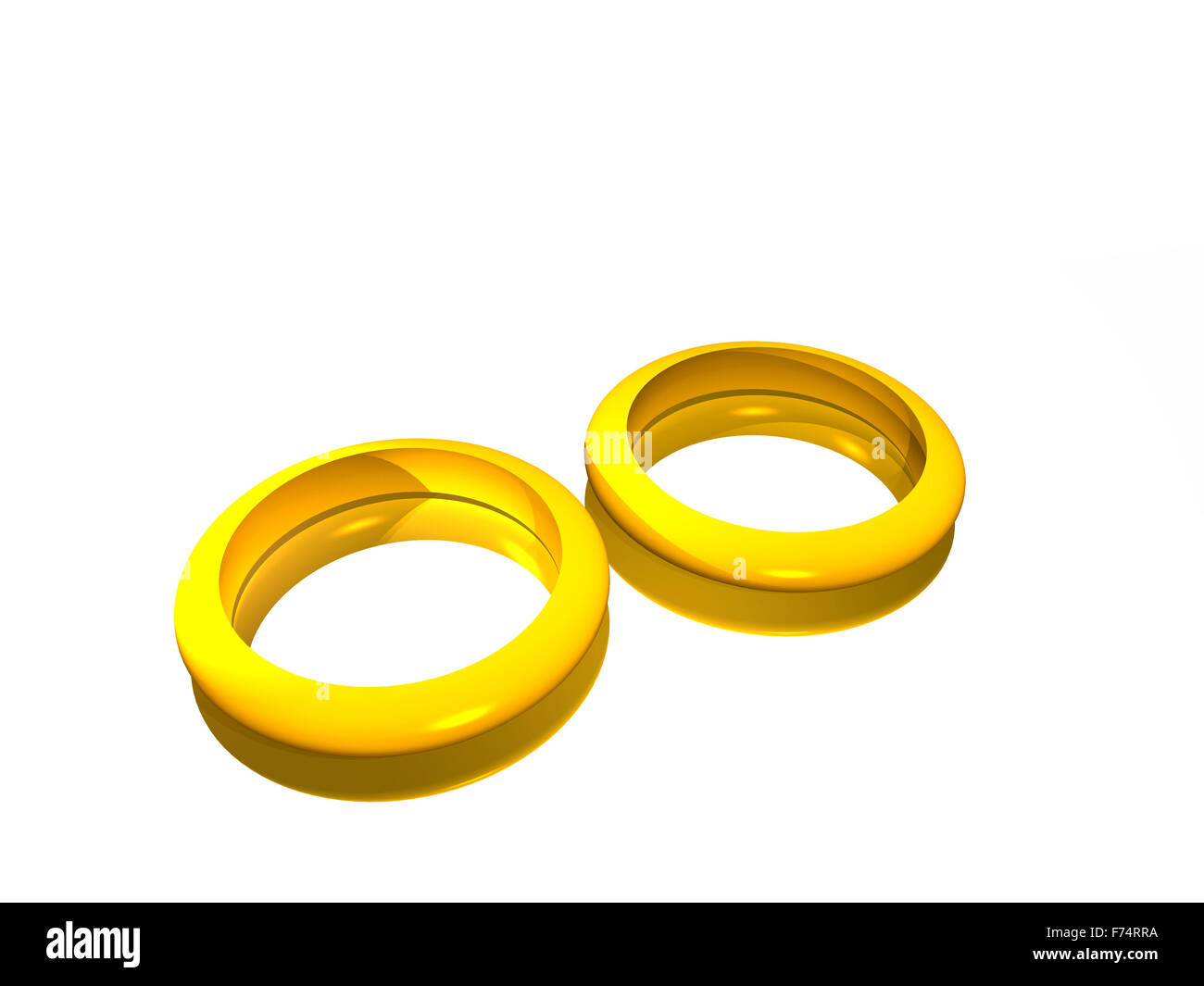 two gold rings Stock Photo - Alamy