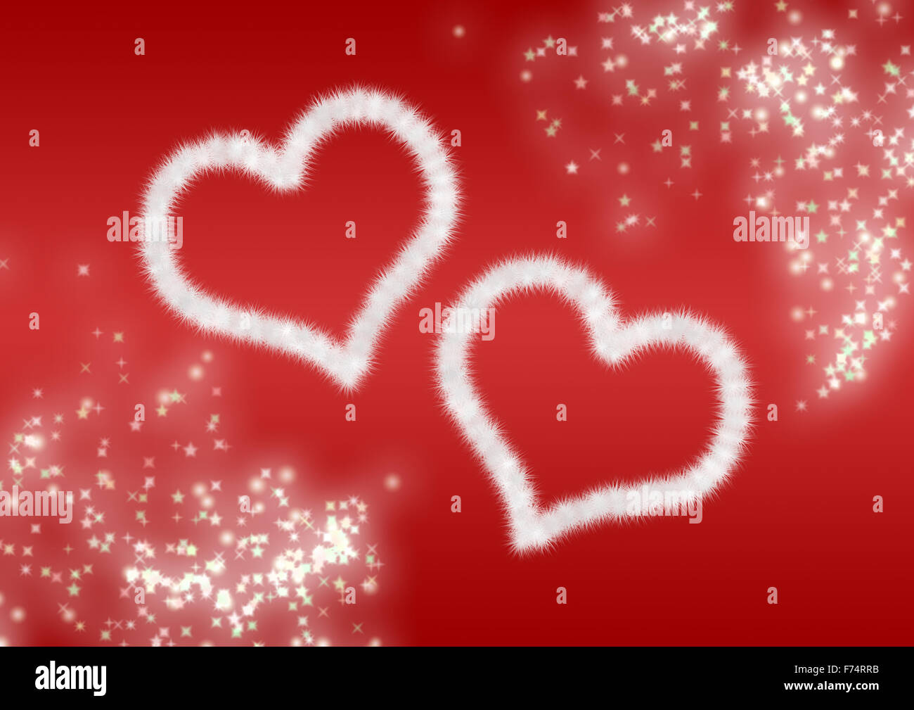 two heart background Stock Photo - Alamy